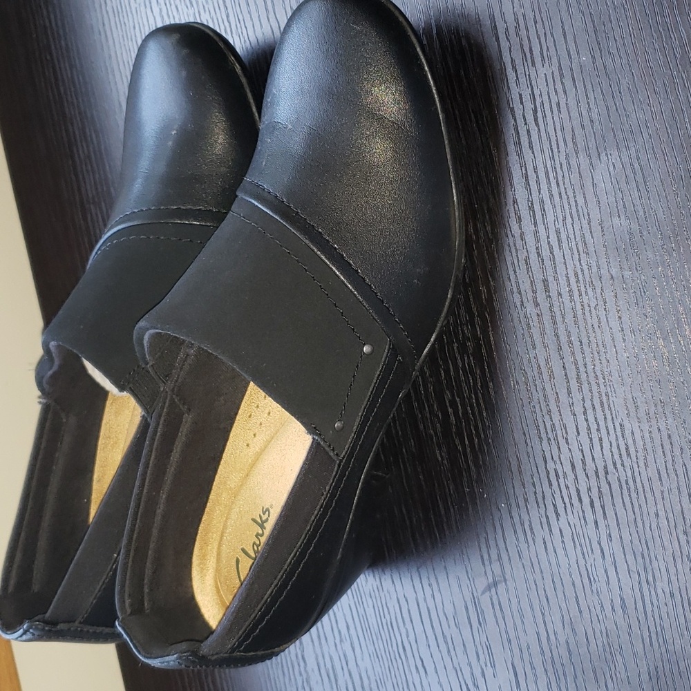 Clarks Collections Emily Step Black Leather Shoe Size… - Gem